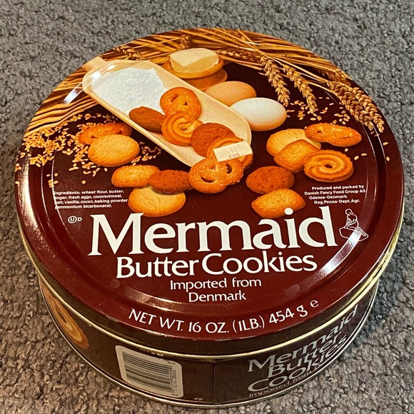 mermaid butter cookies | Kitchen | Vintage Round Mermaid Butter Cookies ...